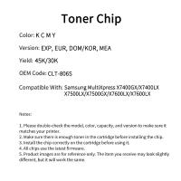 China CLT-806S Compatible Toner Chip  For Samsung X7400 X7500 X7600 Color Cartridge for sale