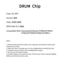 China Compatible Samsung CLT R806 Drum Chip For X7400GX X7400LX X7500LX for sale