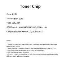 China Compatible 013R00589 006R01182 Drum and Toner Chip For Xerox M123 C128 118 133 for sale