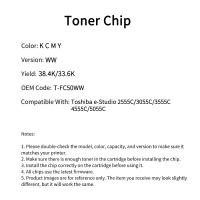 China Compatible T FCT FC50WW Toner Chip For Toshiba e Studio 2555C 3055C 3555C 4555C 5055C for sale