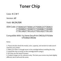 China Compatible Fuji Xerox CM315 CP318 Toner Chip For CT202610 CT202611 CT202612 CT202613 for sale