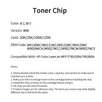 China W9130MC W9131MC W9132MC W9133MC Compatible Toner Chip For MFP E78523DN E78528DN for sale
