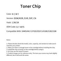 China Compatible Samsung CLT-407S Toner Cartridge Chip For CLP320 CLP325 CLX3180 CLX3185 CLX3186 for sale