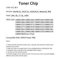 China Compatible 106R01569 106R01568  Toner Chip For Xerox Phaser 7800 for sale