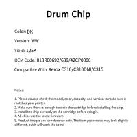China Compatible 013R00692 689 42CP0006 DRUM Chip For Xerox C310 C310DNI C315 for sale