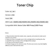 China Compatible 006R01480 Toner Chip For Xerox Color 800 Press 1000 Press K for sale