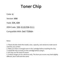 China Compatible 330 3110 Toner Chip For DEL 7330dn for sale