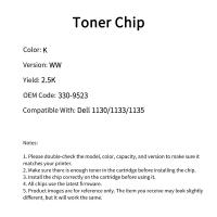 China Compatible 330 9523 Toner Chip For DEL1130 1133 1135 for sale