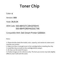 China Compatible 593 BBYO Toner Chip For Del Smart Printer S2830dn for sale