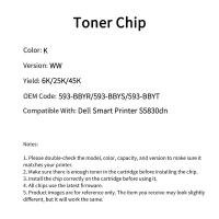 China Compatible 593 BBYR Toner Chip For Del Smart Printer S5830dn for sale
