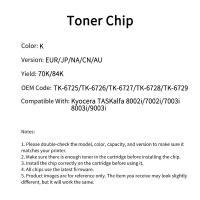 China Compatible TK 6725 Toner Chip For Kyocera TASKalfa 8002i 7002i 7003i 8003i  9003i for sale