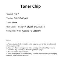 China Compatible TK 540 Toner Chip For Kyocera FS C5100DN for sale
