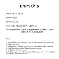 China Compatible EXV 47 Drum Chip For Canon imageRUNNER ADVANCE C250iF C350iF C351iF for sale