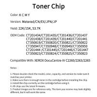 China Compatible CT201434 Toner And Drum Chip For Xerox DocuCentre IV C2260 2263 2265 for sale