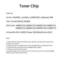 China Compatible 106R02722 Toner Chip For Xerox Phaser 3610 WorkCentre 3615 3655Drum for sale