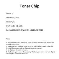 China Compatible MX 71K Toner Chip For Sharp MX M6201 MX 7001 for sale