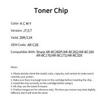 China Compatible AR C26 Toner Chip For Sharp AR BC260P AR BC262 AR BC160 for sale