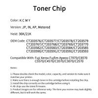China Compatible CT203576 Toner Chip For Xerox C7070 C6570 C5570 C4570 for sale