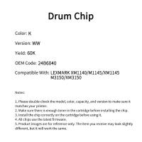 China Compatible 24B6040 Drum Chip For Lexmark XM1140 M1145 XM1145 for sale