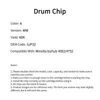 China Compatible IUP32 Drum Chip Minolta Bizhub 4052 4752 for sale
