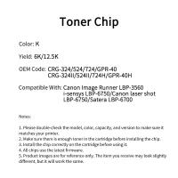 China Compatible CRG 324 Toner Chip For Canon Image Runner LBP 3560 i sensys LBP 6750 for sale