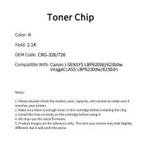 China Compatible CRG-326 Toner Chip For Canon I-SENSYS LBP6200d 6230dw  imageCLASS for sale
