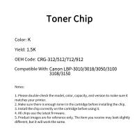 China Compatible CRG-312 Toner Chip For Canon LBP-3010 3018 3050 3100 for sale