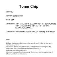 China Compatible TNP-53 Toner Chip For Minolta bizhub 4702P Develop Ineo 4702P for sale