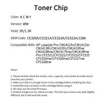 China Compatible CE320A Toner Chip For HP Laserjet Pro CM1411fn CM1412tn CM1413fn for sale