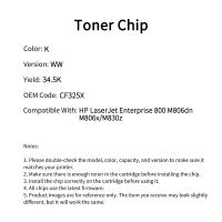 China Compatible CF325X Toner Chip For HP LaserJet Enterprise 800 M806dn M806x M830z for sale