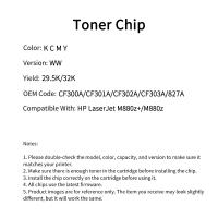 China Compatible CF300A 827A Toner Chips For HP LaserJet M880z+ M880z for sale