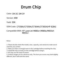 China Compatible CF358A Drum Chip For HP LaserJet M880z+ M880z M855x for sale