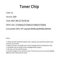 China Compatible CF256AS Toner Chip For HP Laserjet M436nda M436n M433A for sale
