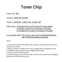 China Compatible CF510A Toner Chip For HP Color LaserJet Pro M154a M154nw for sale