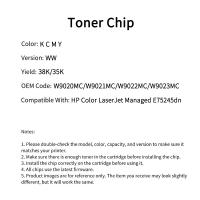 China Compatible W9020MC Toner Chip For HP Color LaserJet Managed E75245dn for sale