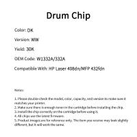China Compatible W1332A 332A Drum Chip For HP Laser 408dn MFP 432fdn for sale