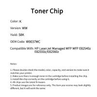 China Compatible W9037MC Toner Chip For HP LaserJet Managed MFP MFP E82540z for sale