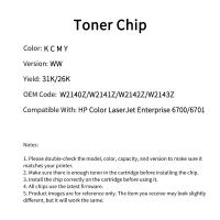 China Compatible W2140Z Toner Chip For HP Color LaserJet Enterprise 6700 6701 for sale