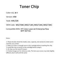 China Compatible W9270MC Toner Chip HP For Color LaserJet Enterprise flow MFP X677dn for sale
