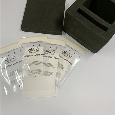 China Ai Specimen Safety Bags 95kpa Atmospheric Pressure For Seven Holes 25x30cm for sale