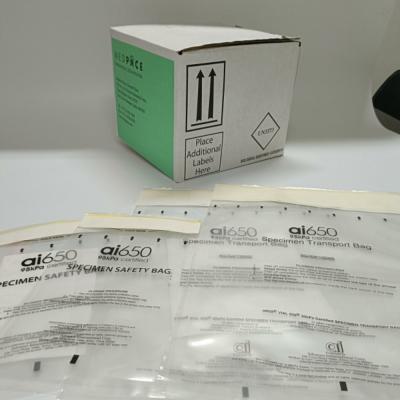 China Ai 650 95Kpa Certified Specimen Safety Bag For Seven Tubes for sale