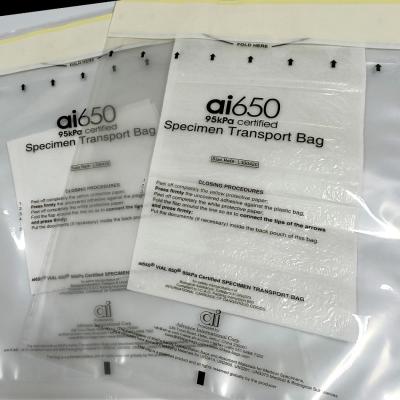 China Ai 650 4 Slotted Specimen Transport Bag 250mm X 300mm for sale