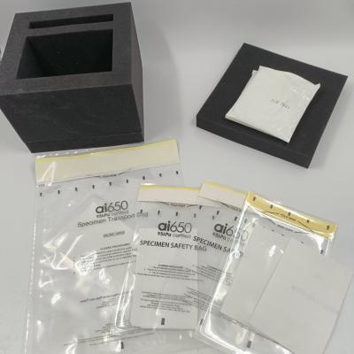 China Specimen Transport Ziplock Bag Biohazard Bags With Back Pouch For Documents for sale