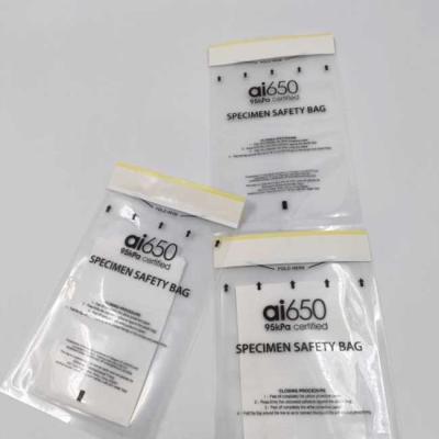 China 4 Slot 95Kpa Specimen Bags for Transport Packaging for sale