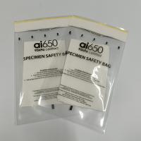 China Lab Ai 650 Biohazard Specimen Bag 4 Slot Top Self Adhesive for sale