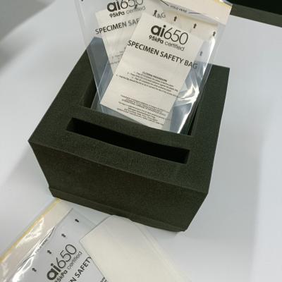 China 95kpa Transparent Specimen Bag Waterproof Packaging Plastic for sale