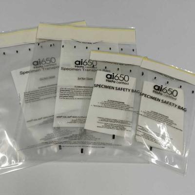 China Customized Sterile Medical 95 Kpa Specimen Bag Disposable for sale