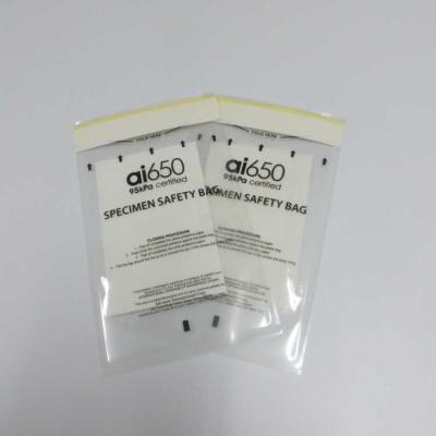China 100% LDPE Four Slot Biological Specimen Bag Customized for sale