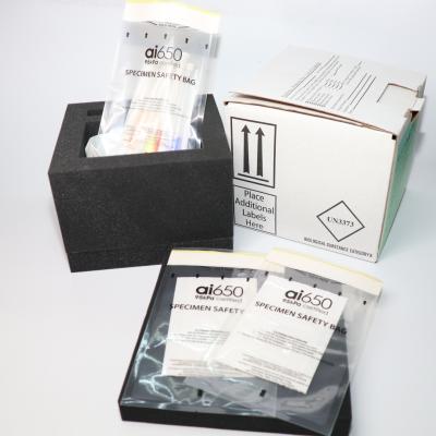 China Plastic Pathology Ziplock Specimen Biohazard Bag With A Pocket for sale