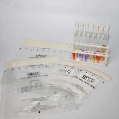 China Medical Ziplock 95kpa Specimen Transport Bag Eco Friendly Plastic Autoclave for sale